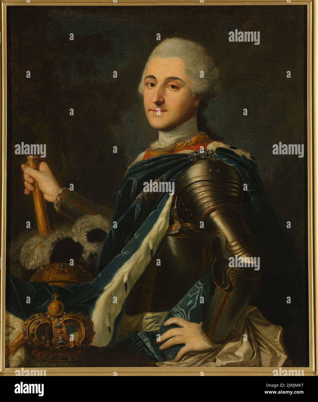Portrait of king Stanisław August in armour. nieznany malarz polski ...