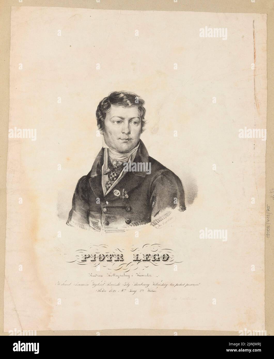 Portrait of Piotr Lego, collegial councillor. Oziębłowski, Józef (Wilno ...