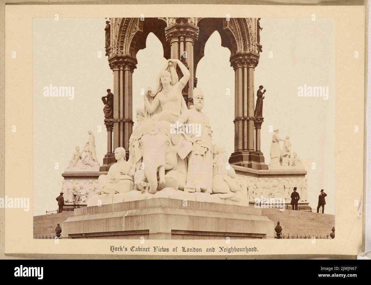 Albert Memorial in London. Fragment featuring personification of Asia ...