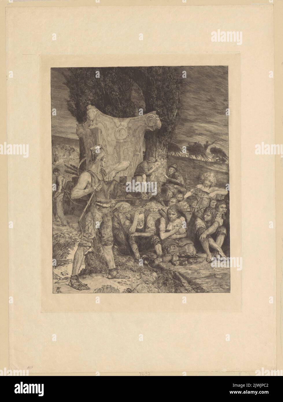 Elend, Bl.7. Klinger, Max (1857-1920), graphic artist Stock Photo - Alamy