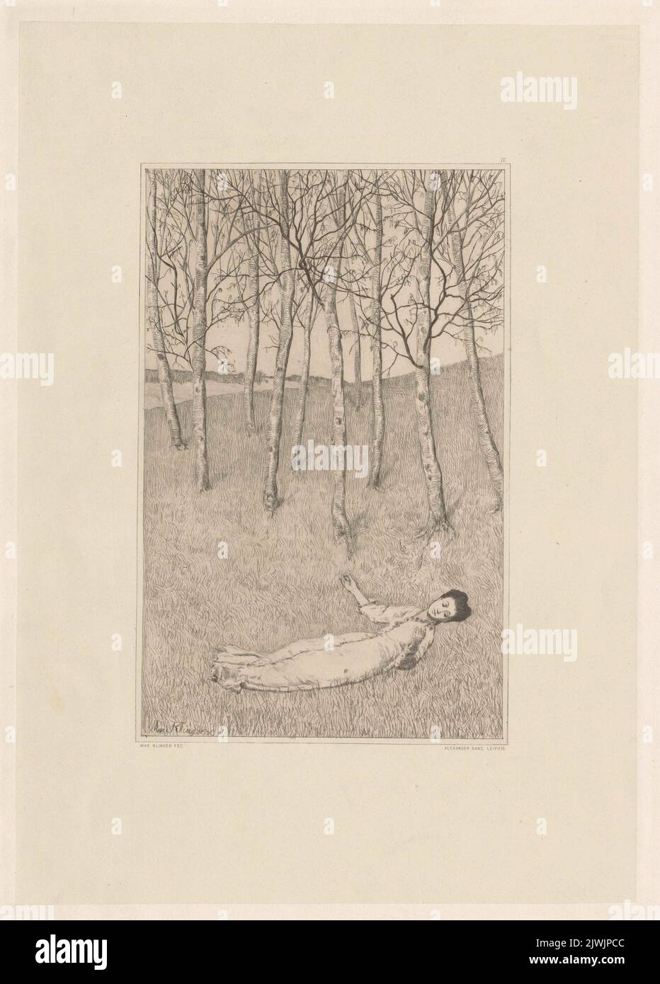 Frühlingsanfang, Bl. 4, Op. I. Bouwens, Joseph (1823-1895), printing ...