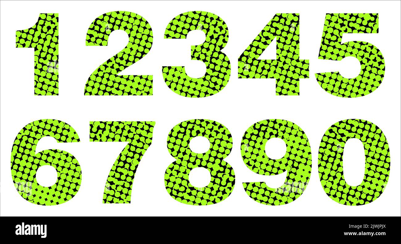 Number digits from one Stock Vector Images - Alamy