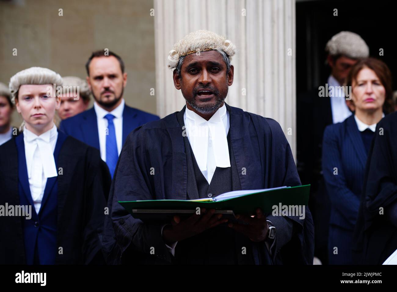 Criminal defence barrister, kannan siva, speaks to other criminal ...