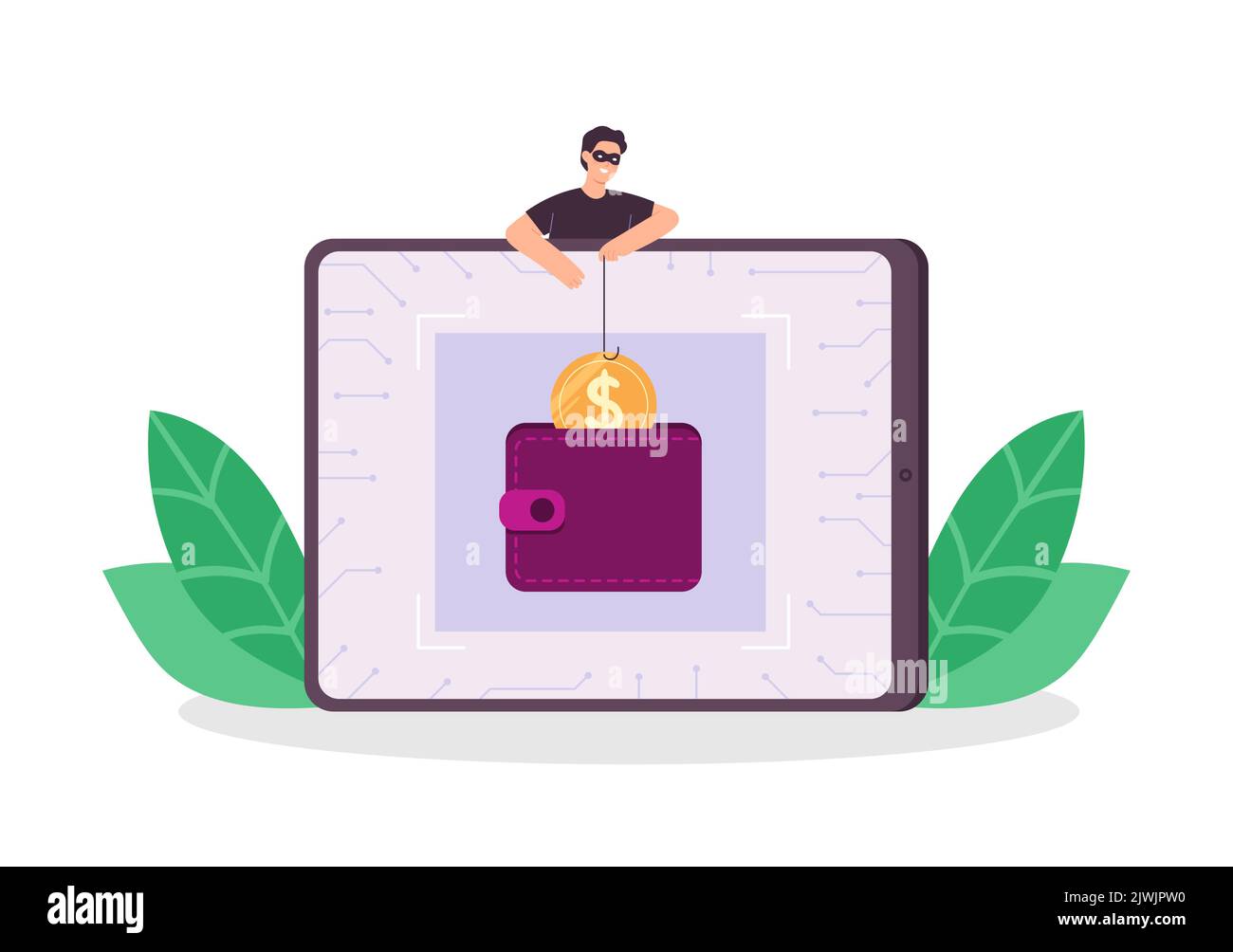 Computer hacking personal information Cut Out Stock Images & Pictures ...