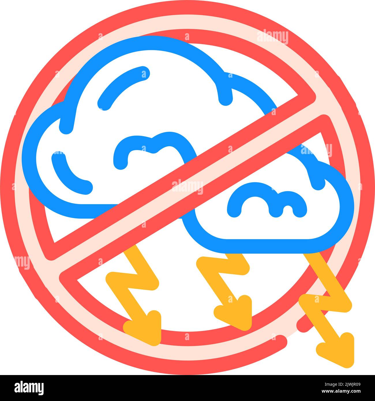 ban negativity business ethics color icon vector illustration Stock ...