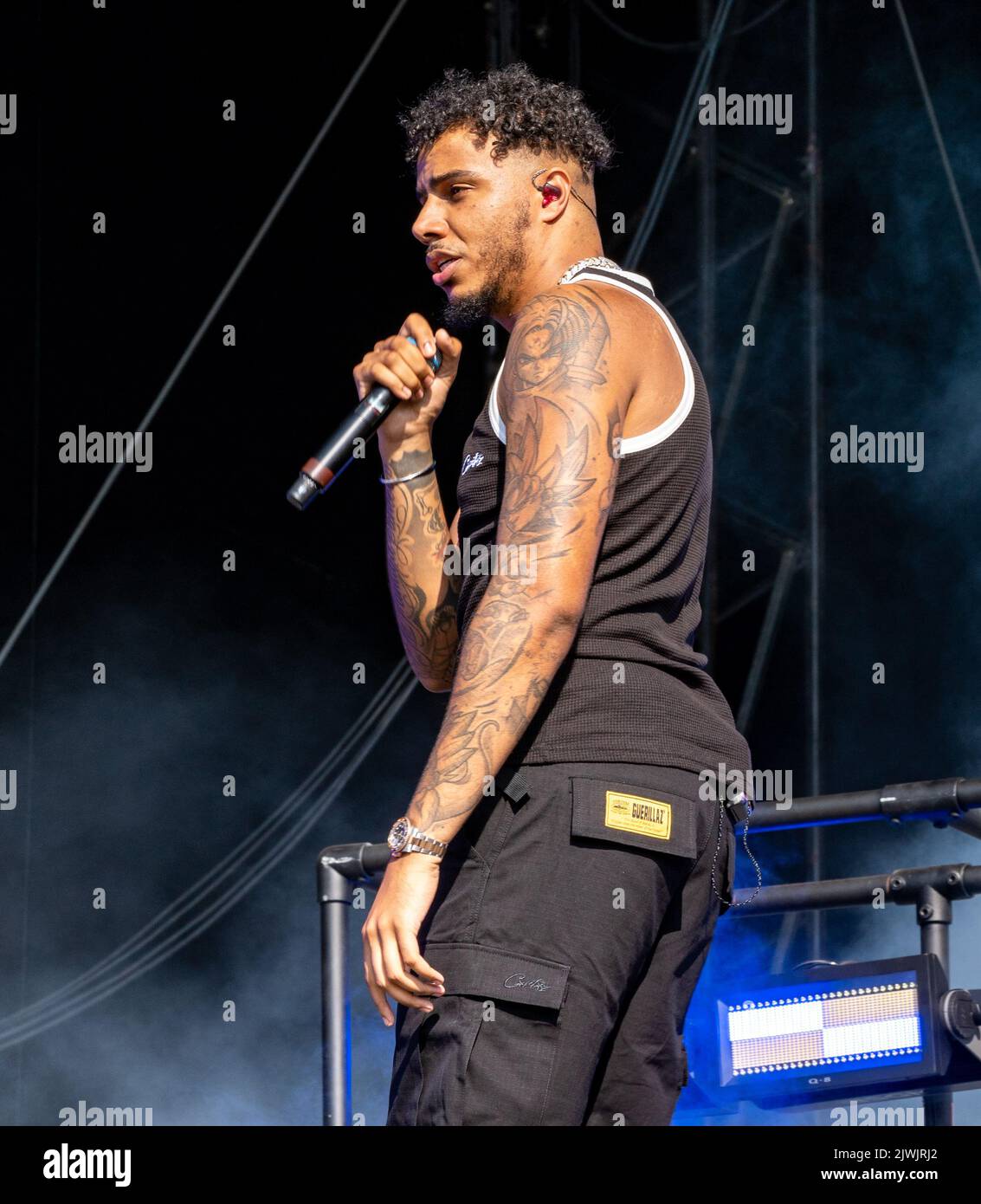 AJ Tacey at the Reading festival 2022 photo by Mark Anton Smith Stock Photo - Alamy