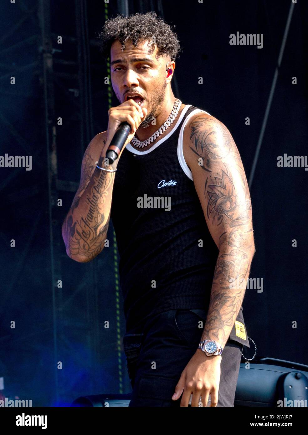 AJ Tacey at the Reading festival 2022 photo by Mark Anton Smith Stock Photo - Alamy