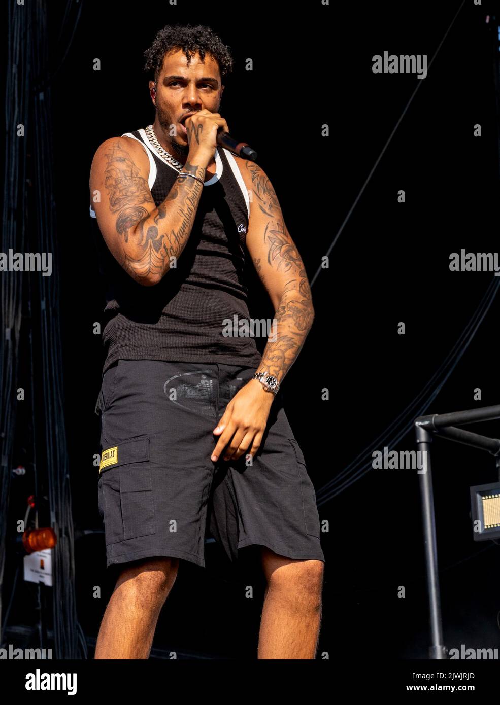 AJ Tacey at the Reading festival 2022 photo by Mark Anton Smith Stock ...