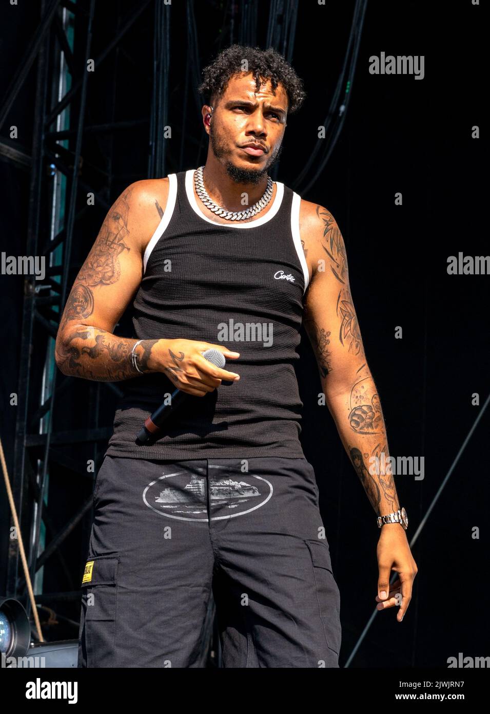 AJ Tacey at the Reading festival 2022 photo by Mark Anton Smith Stock ...