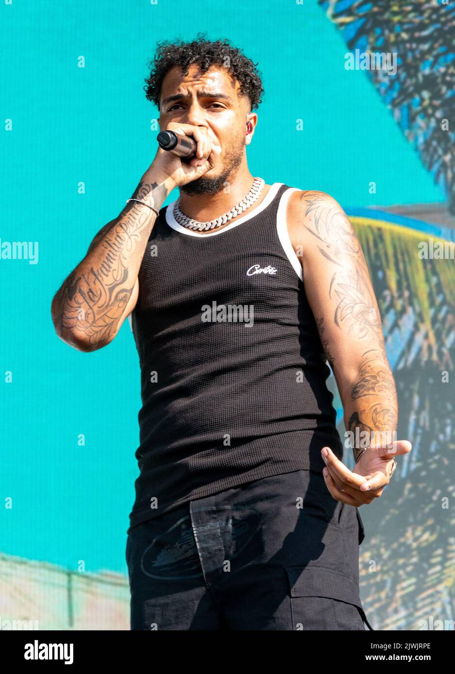 AJ Tacey at the Reading festival 2022 photo by Mark Anton Smith Stock ...