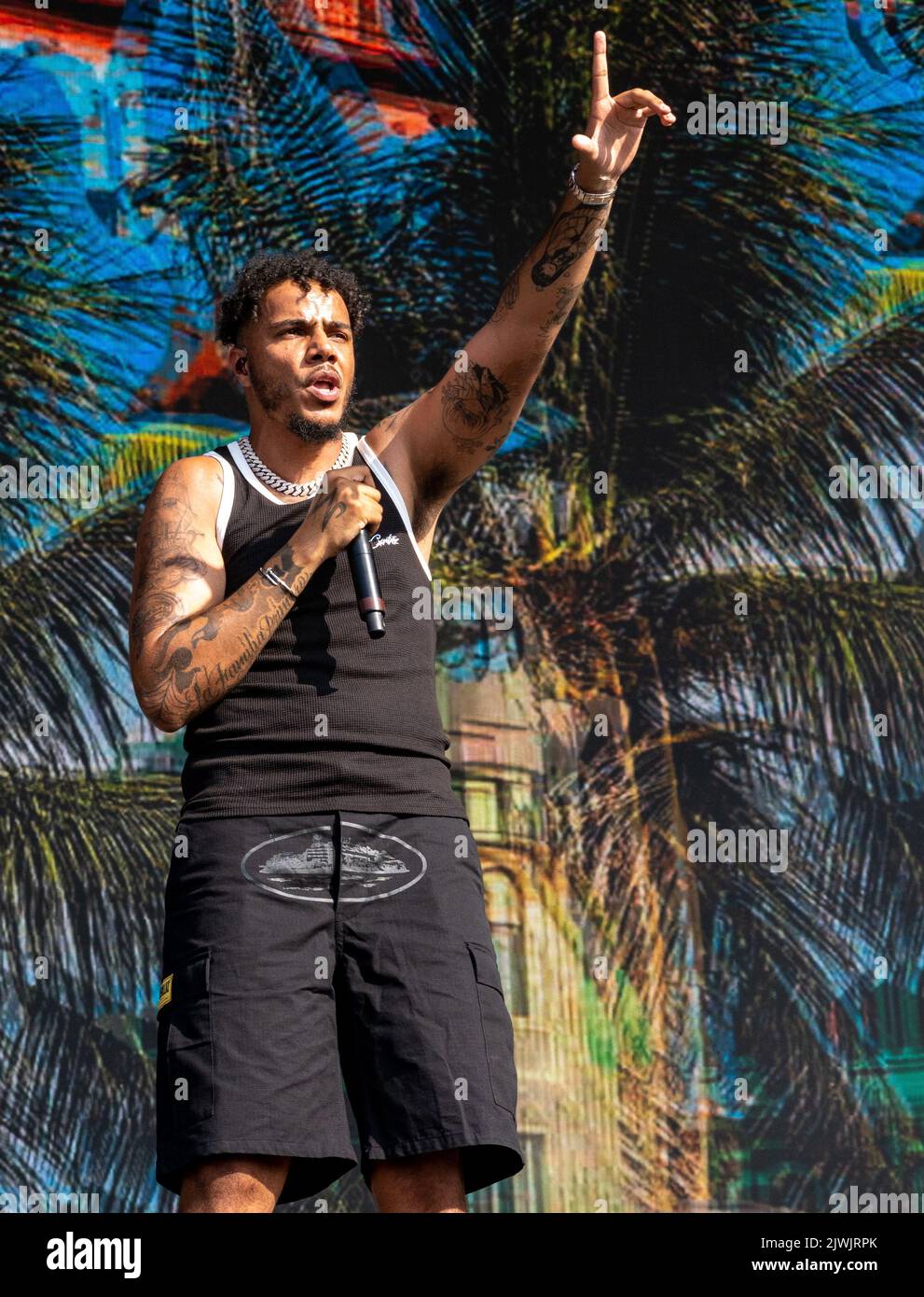 AJ Tacey at the Reading festival 2022 photo by Mark Anton Smith Stock ...