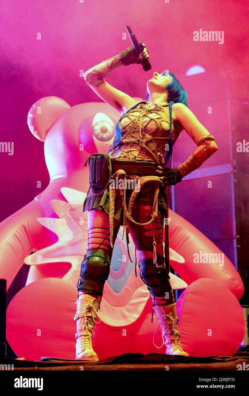 Ashnikko at the Reading festival 2022 photo by Mark Anton Smith Stock ...