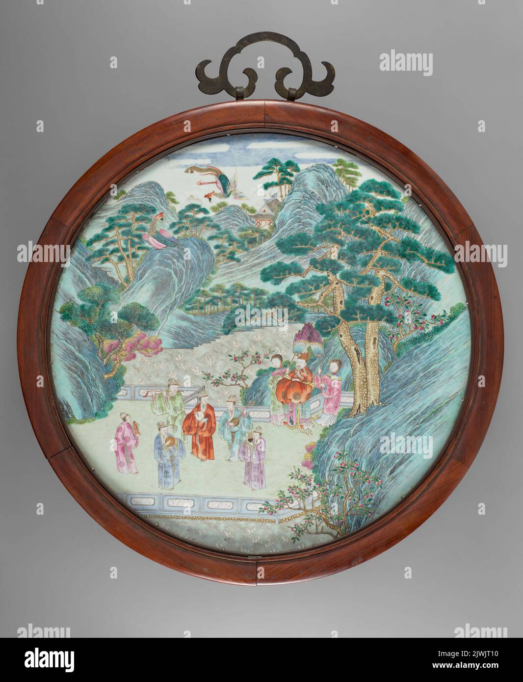 Decorative panel – court scene in landscape. unknown, craftsman Stock ...