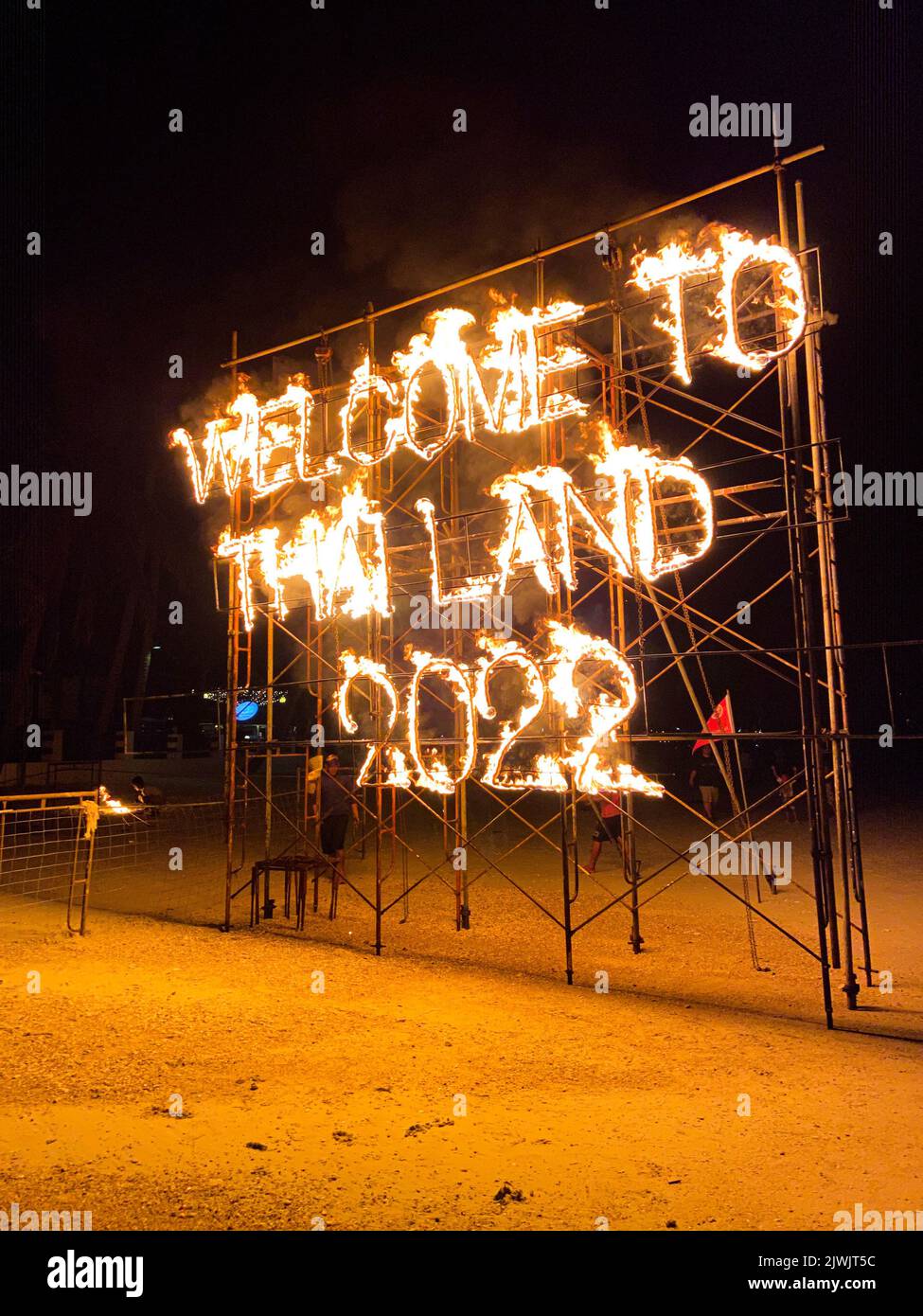 Welcome to Thailand 2022 full moon party in Haad Rin beach or Hat Rin ...