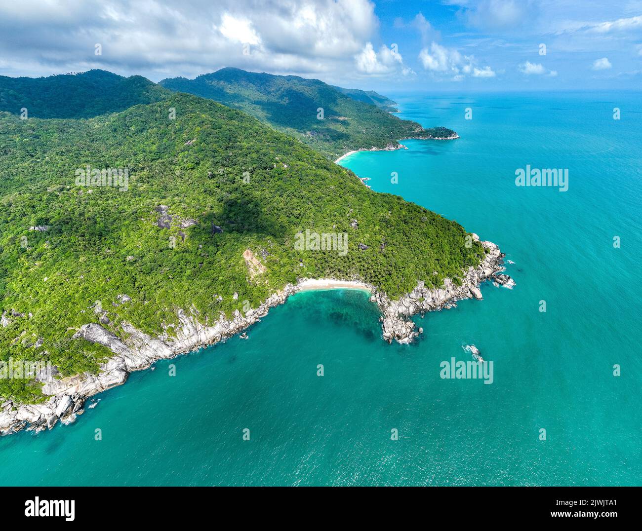 Aerial view of Haad Rin beach or Hat Rin in Ko Pha Ngan, Thailand Stock Photo - Alamy