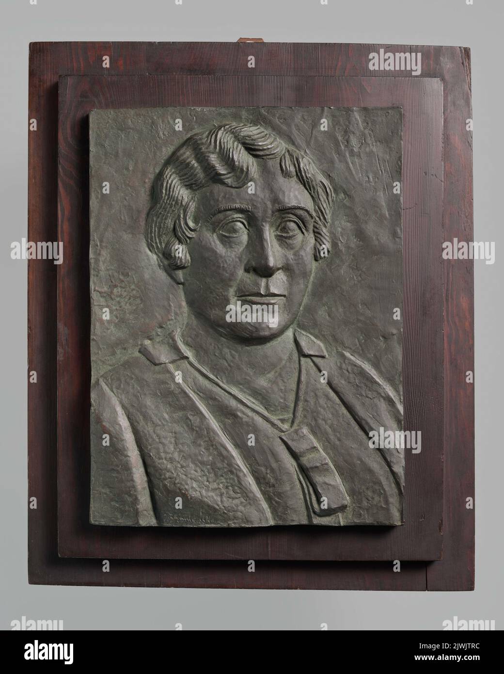 Portret prof.Mościckiej. Broniewska, Janina (1886-1947), sculptor Stock ...