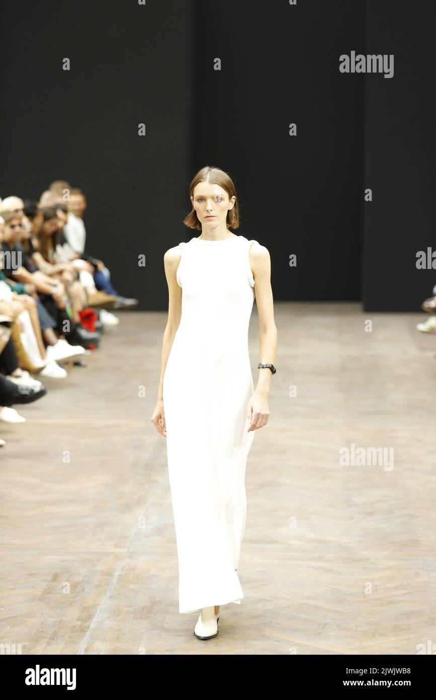 09/06/2022, Berlin, Germany,Models walk the runway at the Bobkova show ...