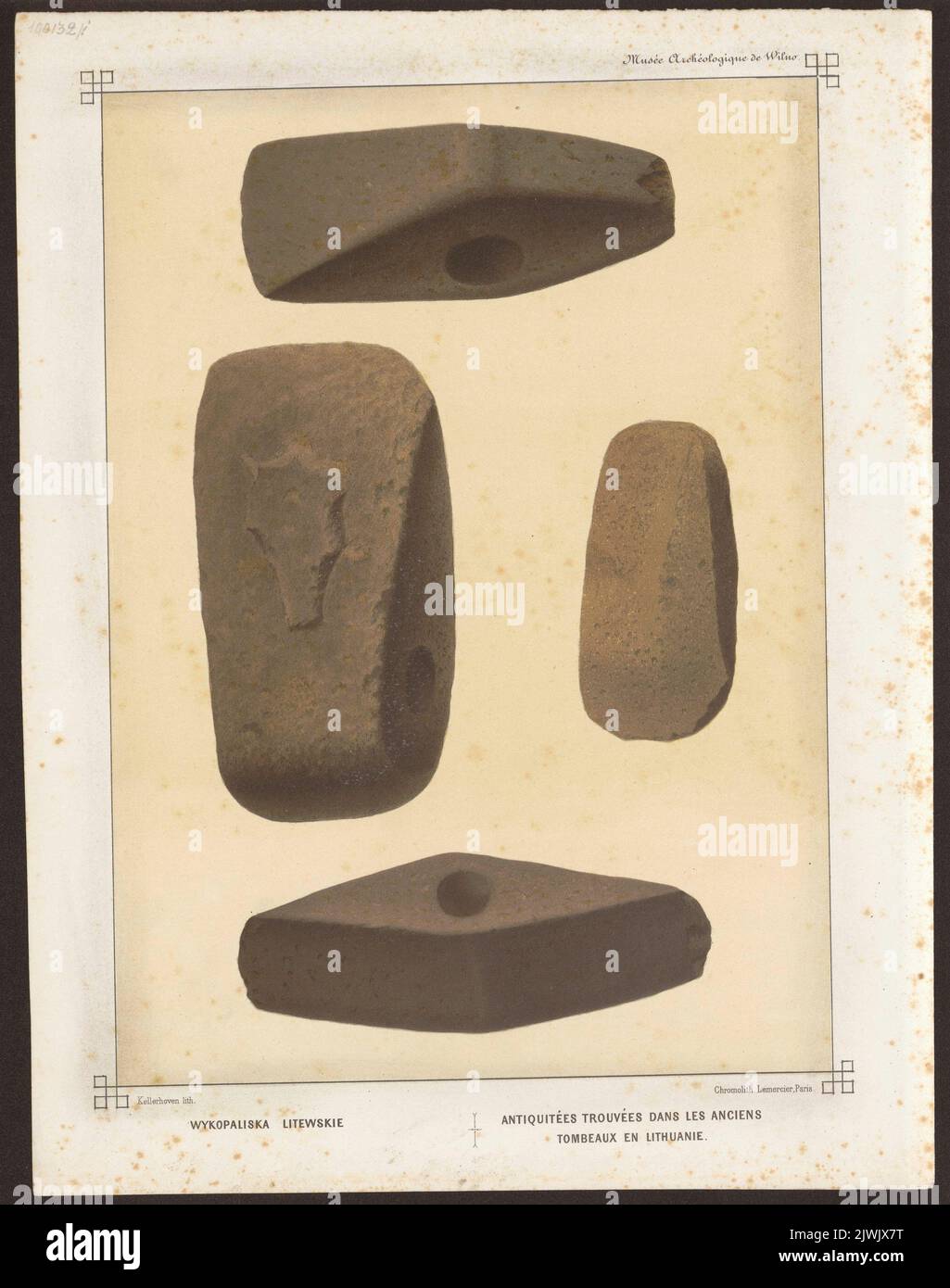 Wykopaliska litewskie. Lemercier, Rose Joseph (Paryż ; zakład litograficzny ; 1827-post 1899 ...