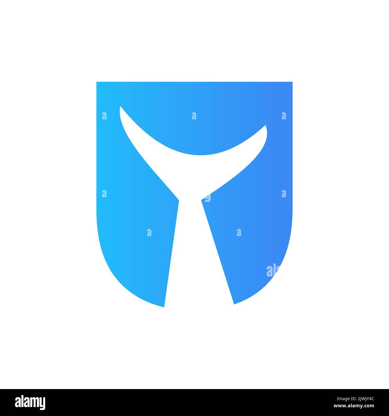 Letter U Whale Tail Logo Vector Template. Whale Tail Concept On Sea ...