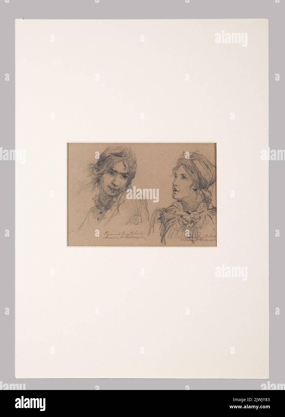 Portrait of Anna Bilińska and Klementyna Krassowska. Bilińska ...
