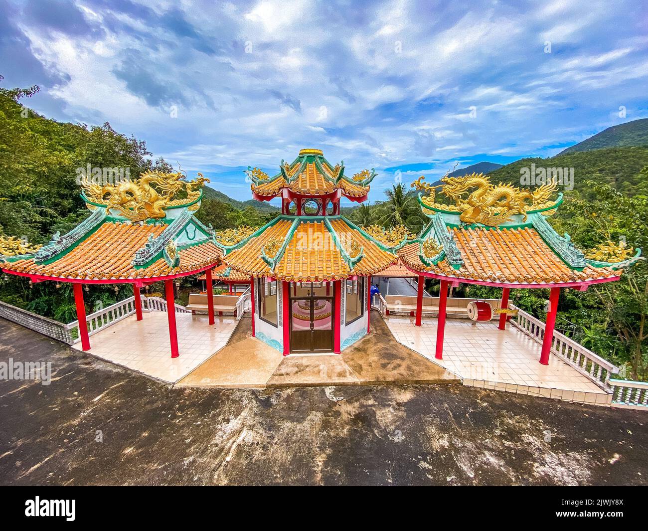 Kuan Yin chinese Temple in Koh Phangan, Thailand Stock Photo - Alamy