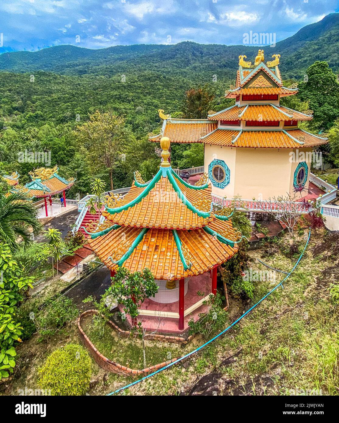 Kuan Yin chinese Temple in Koh Phangan, Thailand Stock Photo - Alamy