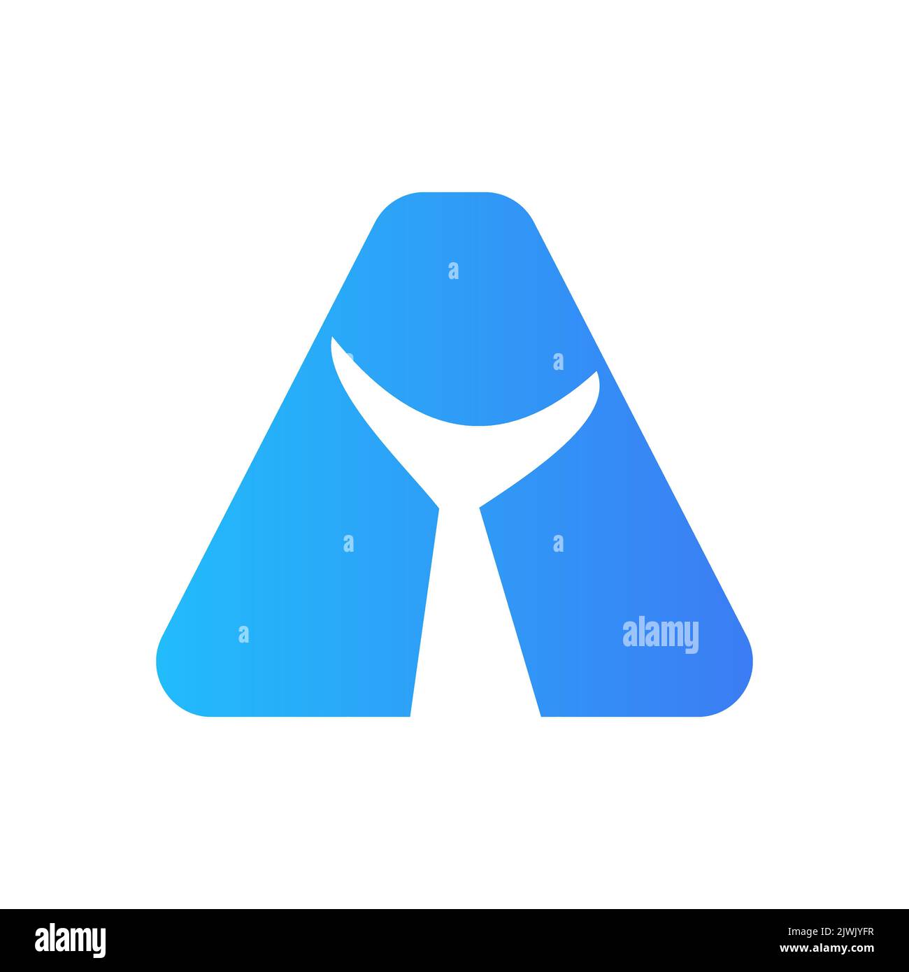 Letter A Whale Tail Logo Vector Template. Whale Tail Concept On Sea ...