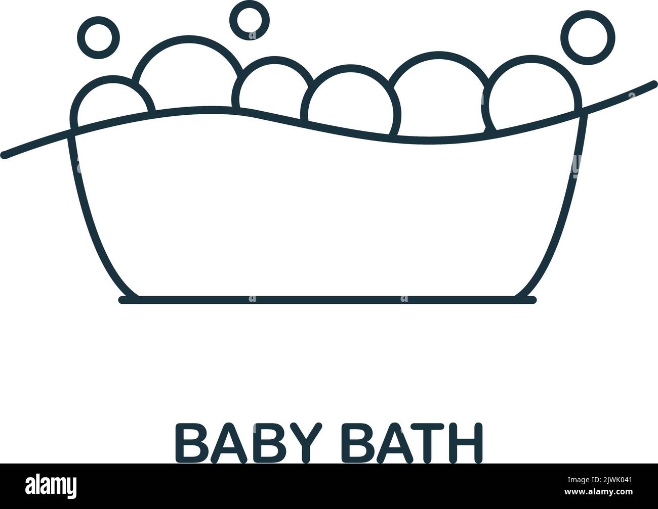 Kids bathtub vector design Stock Vector Images - Alamy