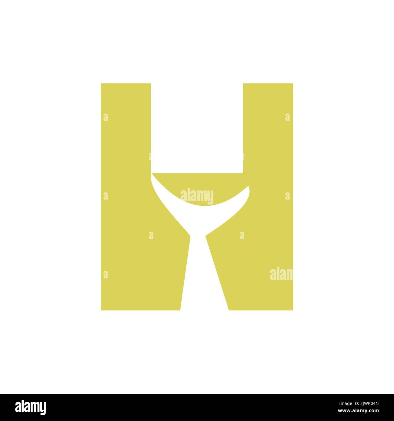 Letter H Whale Tail Logo Vector Template. Whale Tail Concept On Sea ...