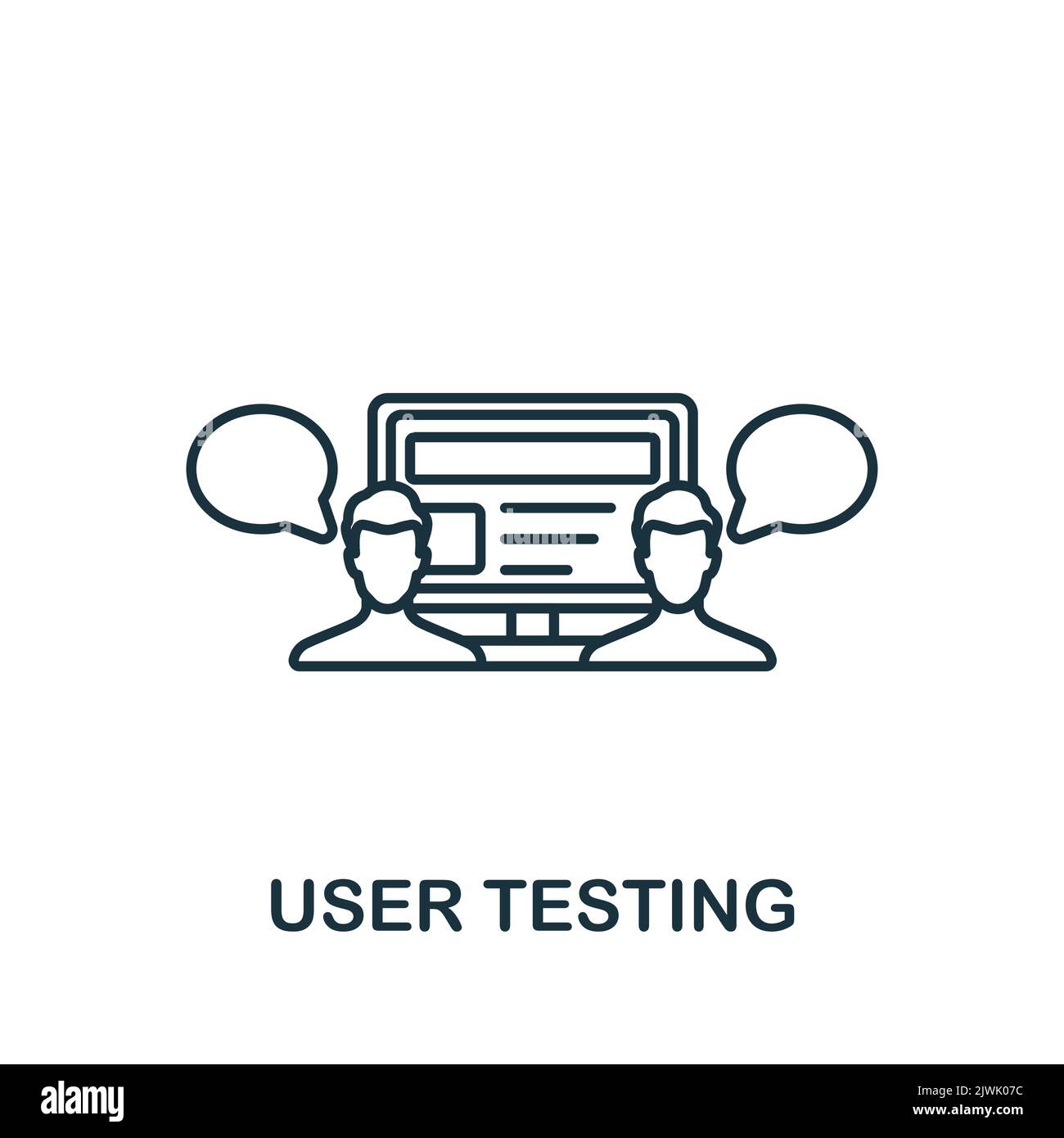 User Testing Icon Monochrome Simple Web Design Icon For Templates Web