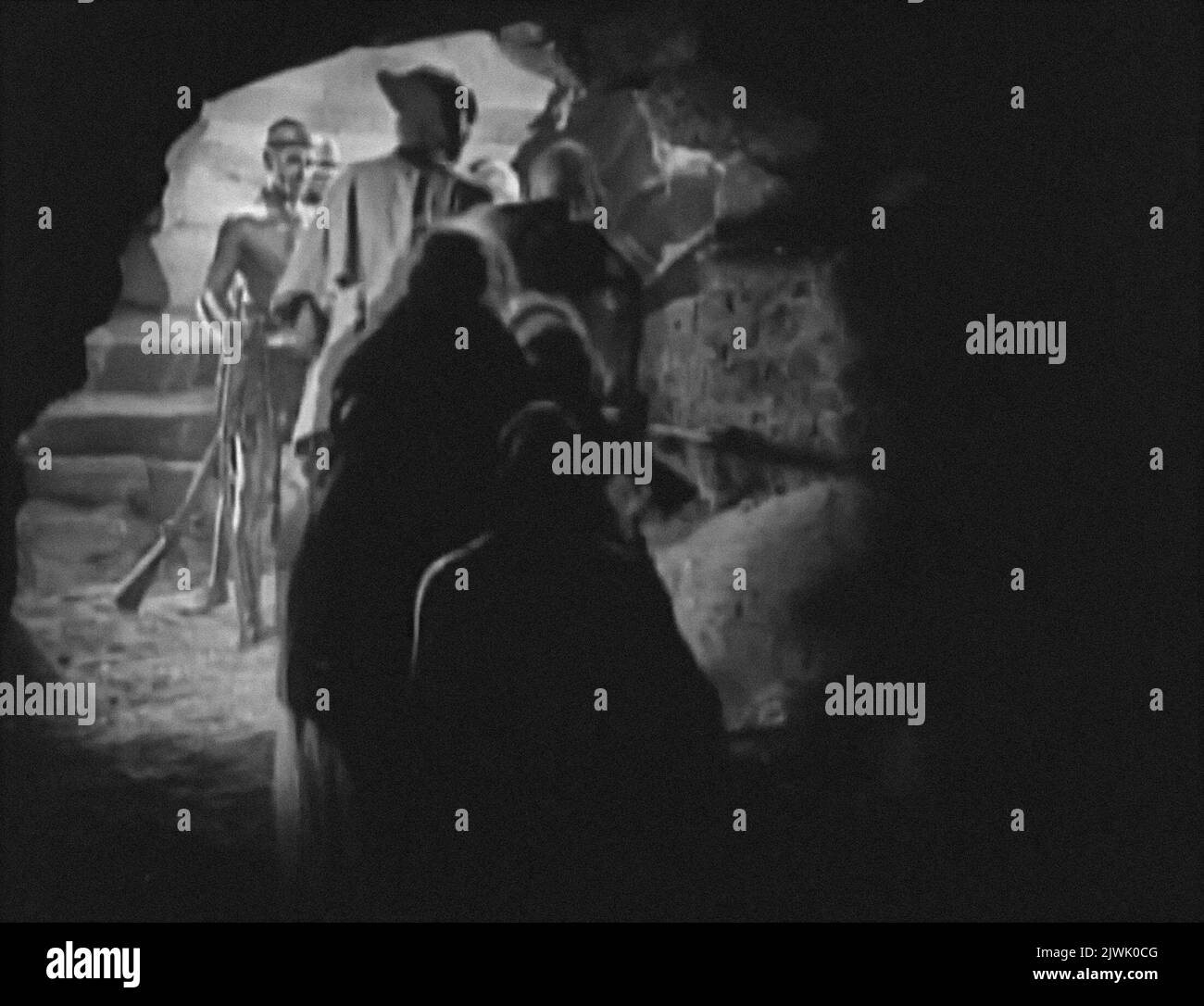 Last of the Mohicans vintage movie screen Stock Photo - Alamy