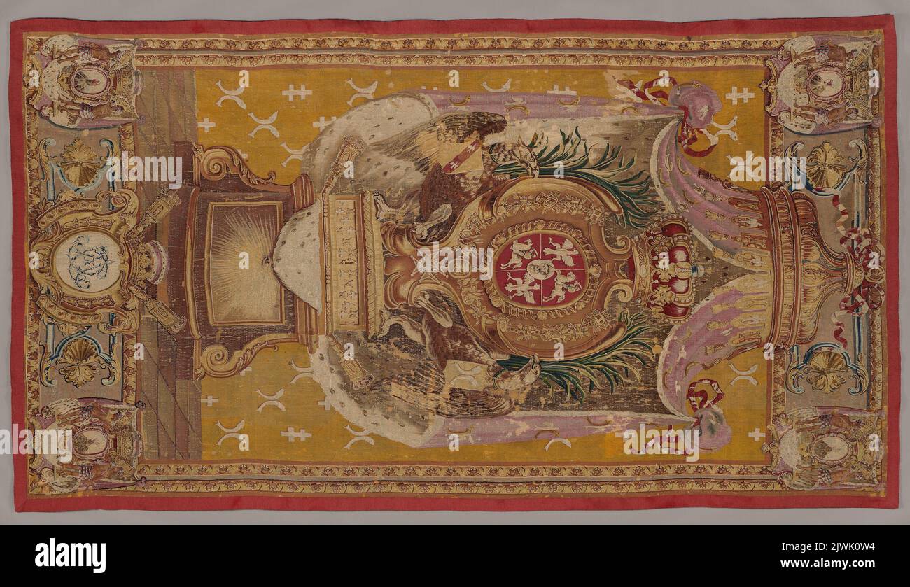 Tapestry with coats of arms of Stanisław Leszczyński and the Polish ...