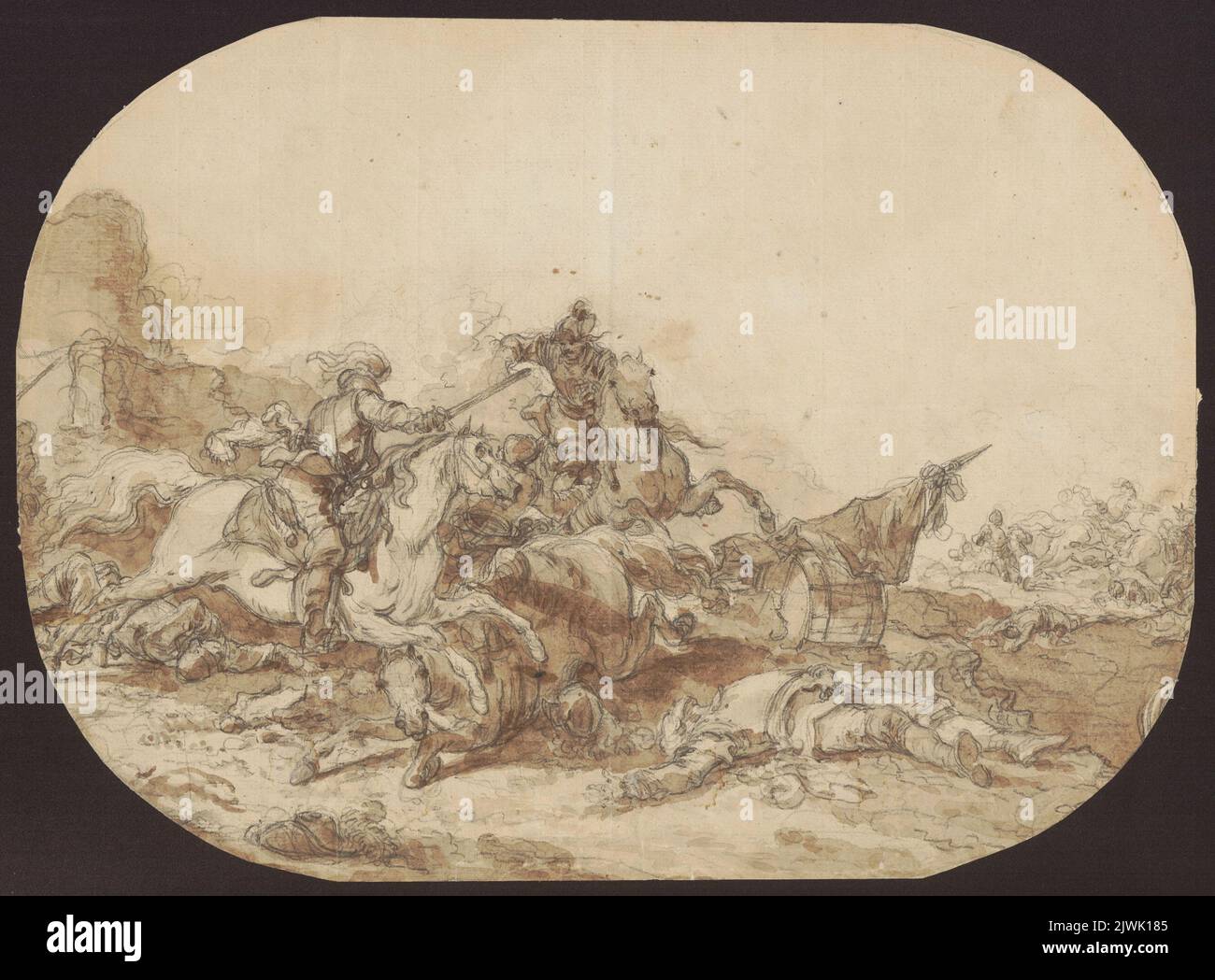 Bitwa pod murami twierdzy ; verso: Bitwa pod Zieleńcami. Norblin de la ...