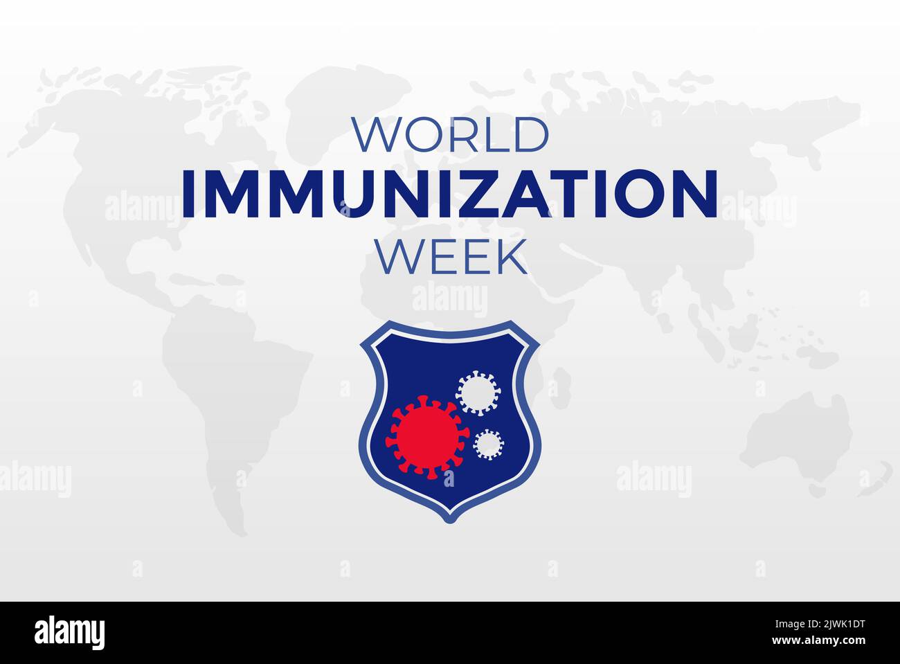 World Immunization Week Illustration Background Design Stock Vector ...