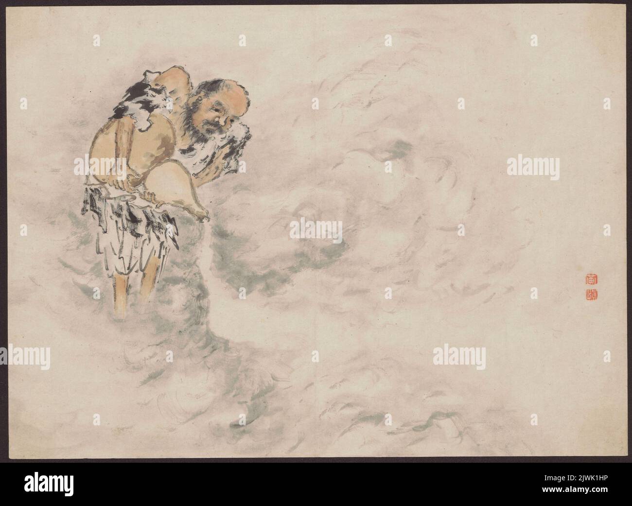 Taoist Cloud Deity. Huang, Shen (1687 - po 1768), painter Stock Photo ...