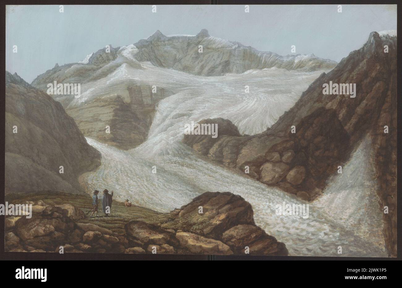 Rhone Glacier in the Bernese Alps. Nathe, Christoph (1753-1806 ...
