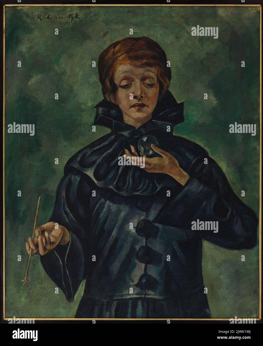 Bańka - Portret Marii Strońskiej jako Vanitas (wersja druga). Kramsztyk ...