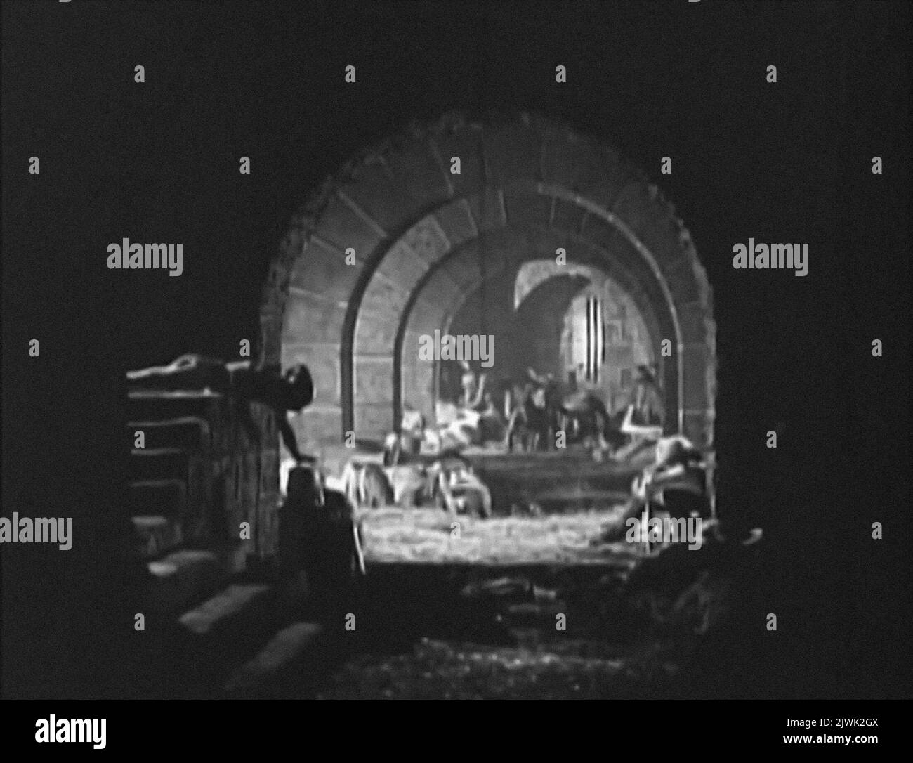 Last of the Mohicans vintage movie screen Stock Photo - Alamy