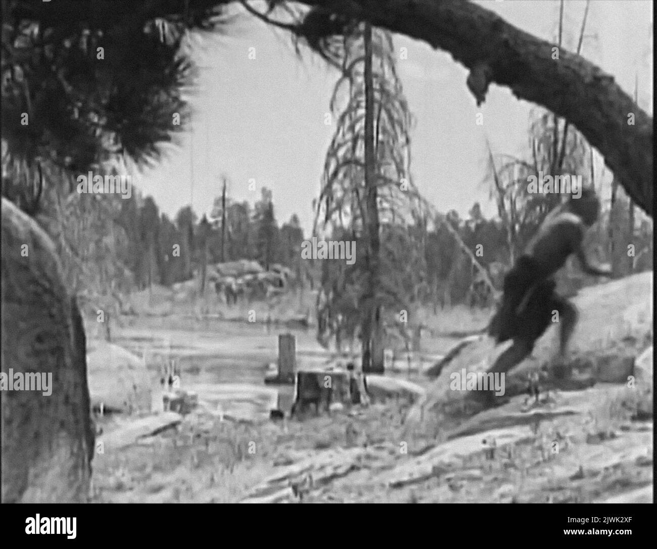 Last of the Mohicans vintage movie screen Stock Photo - Alamy