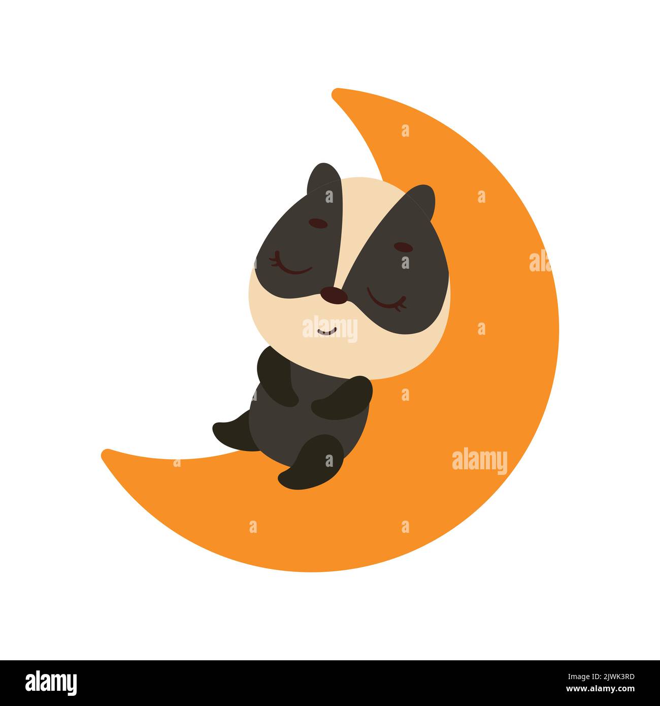 Sleeping badger Stock Vector Images - Alamy