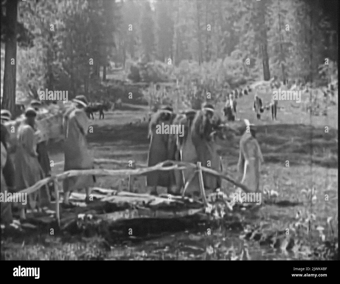 Last of the Mohicans vintage movie screen Stock Photo - Alamy