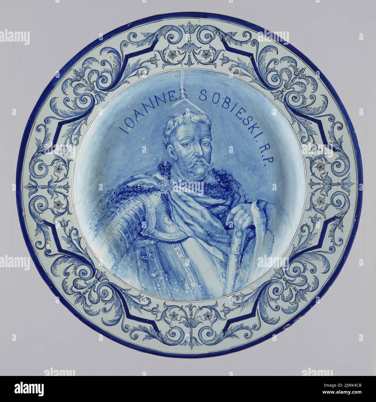 Platter. Nieborów (manufaktura majoliki ; 1881-1899), factory Stock ...