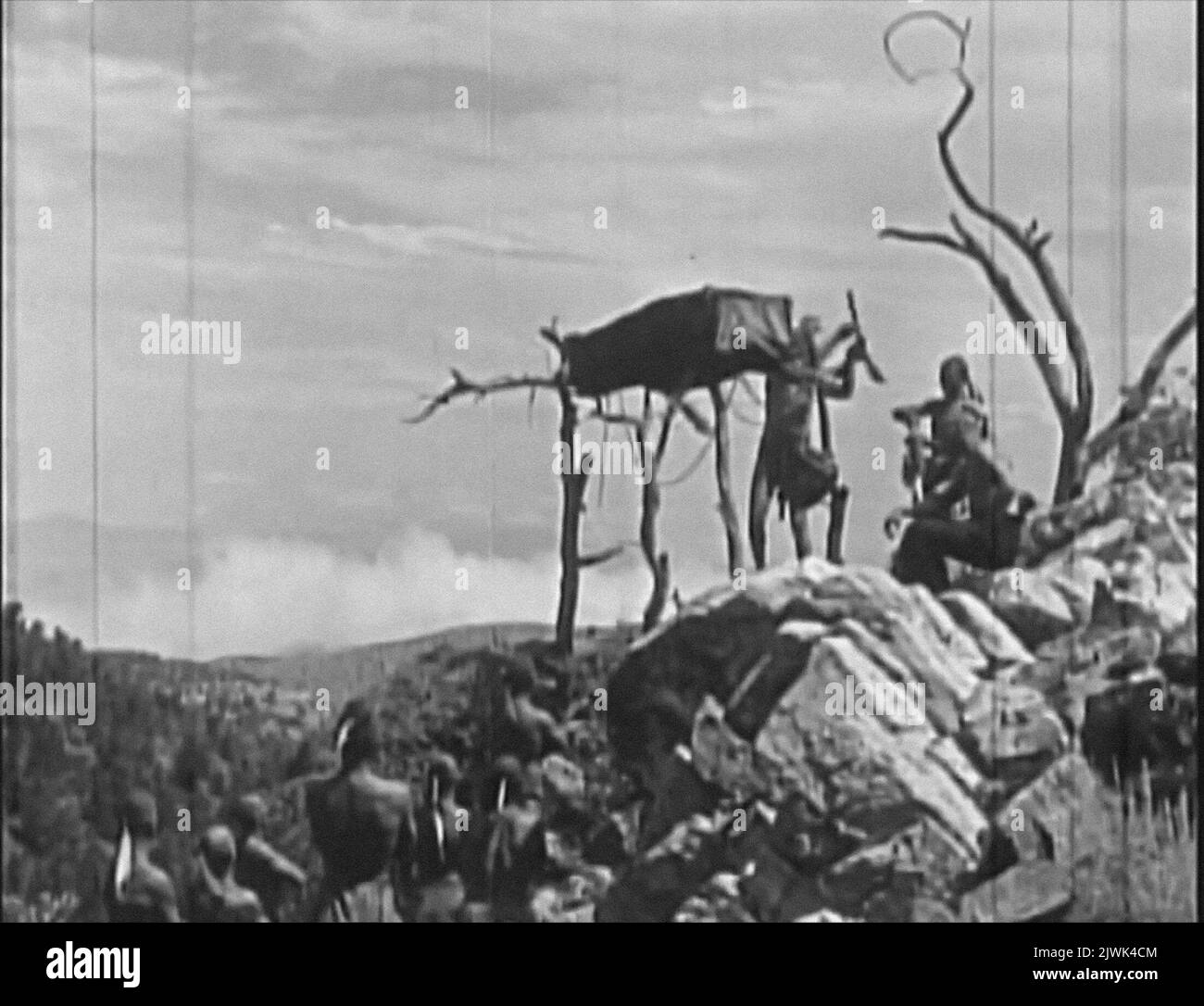 Last of the Mohicans vintage movie screen Stock Photo - Alamy