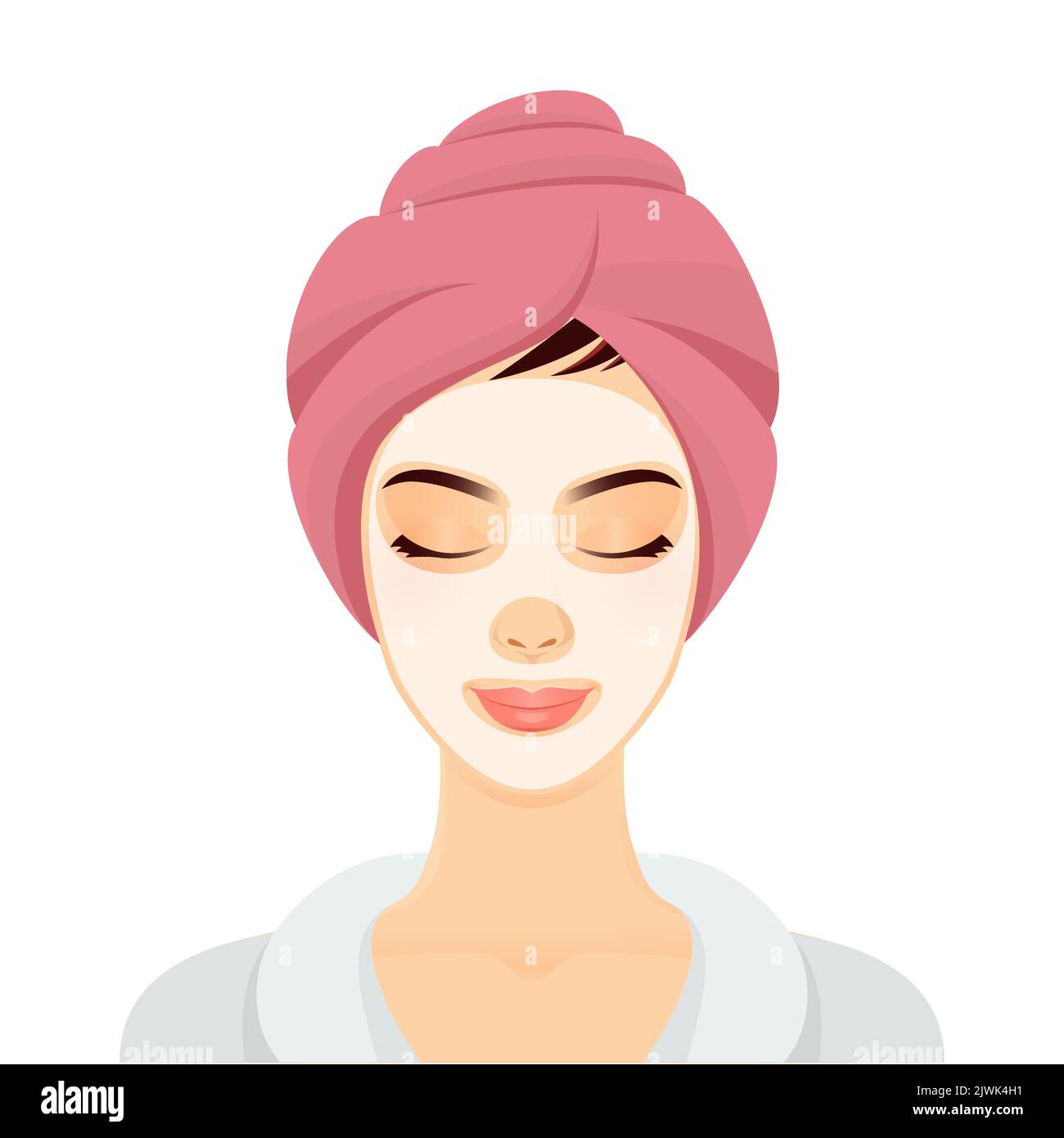 Woman in a Spa Stock Vector Image & Art - Alamy