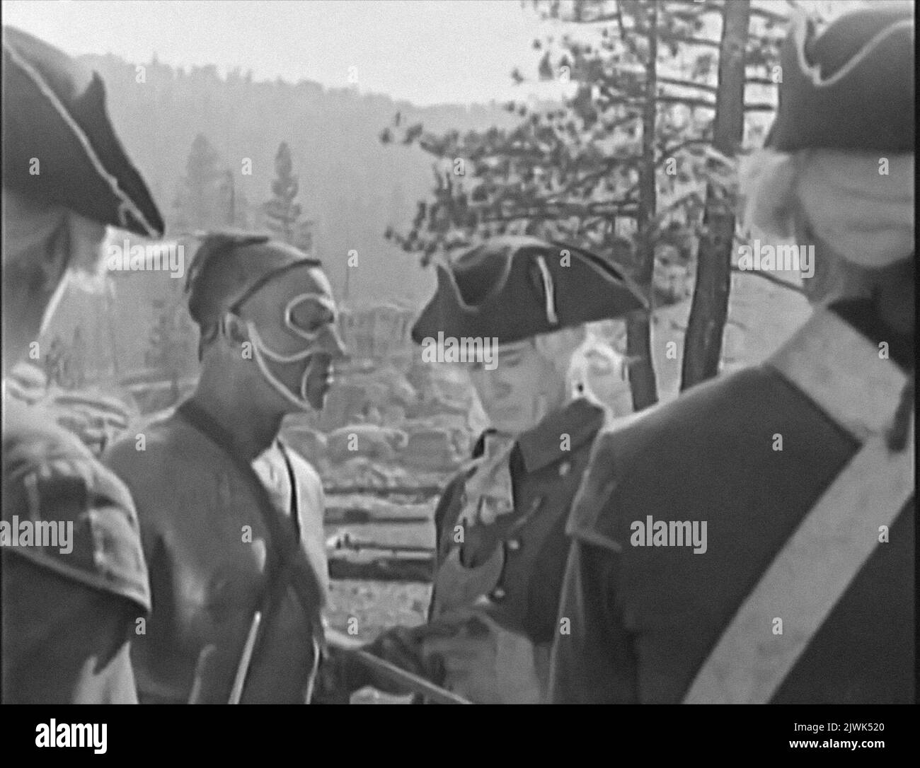 Last of the Mohicans vintage movie screen Stock Photo - Alamy