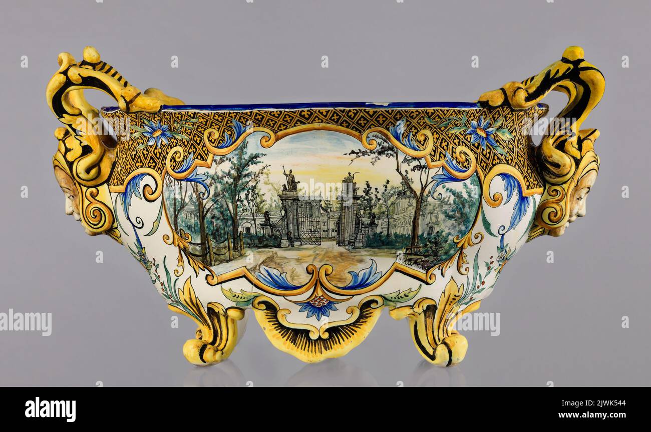 Jardiniere. Nieborów (manufaktura majoliki ; 1881-1899), factory Stock ...