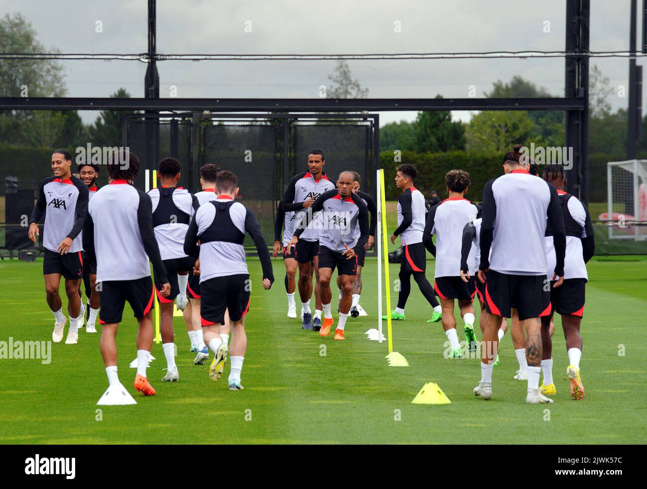 during a training session at the AXA Training Centre, Liverpool ...
