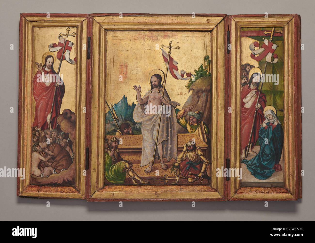 Triptych of the resurrection. unknown, painter Stock Photo - Alamy