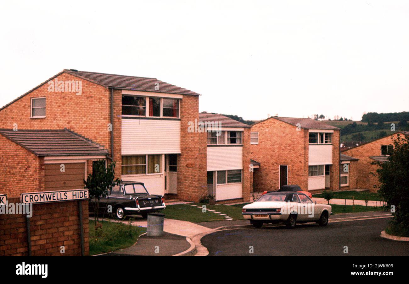 1970's style Housing Estate, Crowells Hide, Bristol, England with a ...