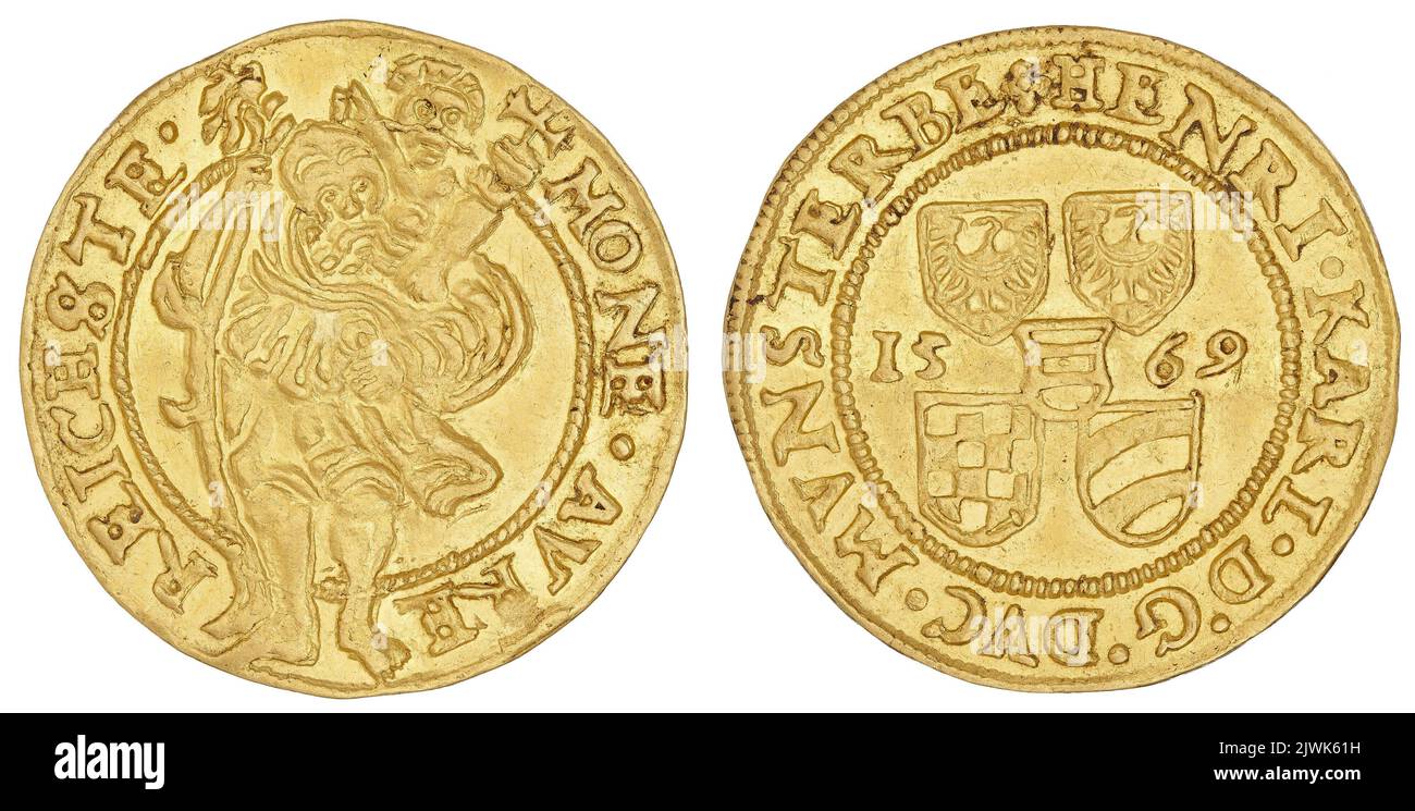 ducat. Karol II (książę ziębicko-oleśnicki ; 1587-1617), ruler, Henryk ...